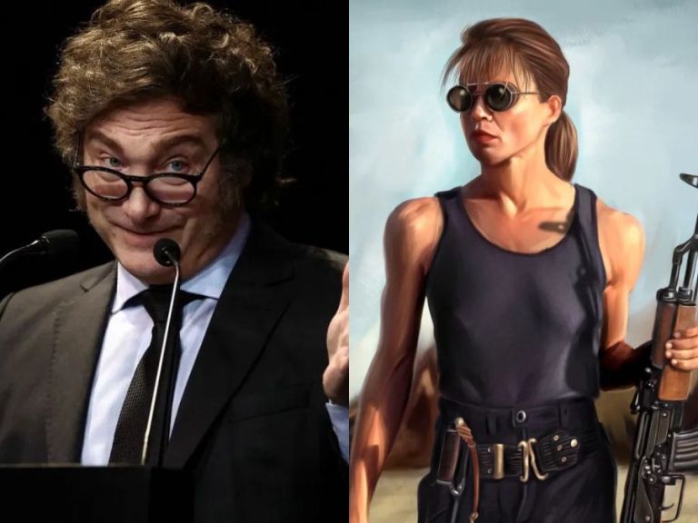 Javier Milei hizo tendencia a Sarah Connor por una referencia a ...