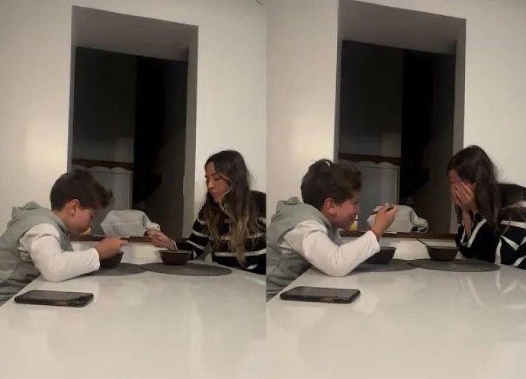 Jimena Barón se quebró tras darle una sorpresa a su hijo Morrison ...