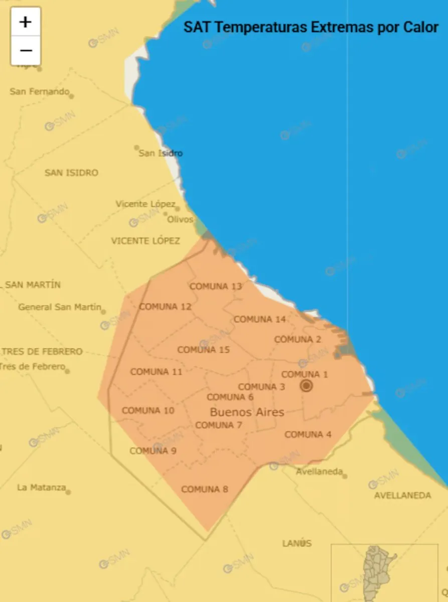 Calor sofocante en Buenos Aires: rige alerta naranja y la térmica pasó ...